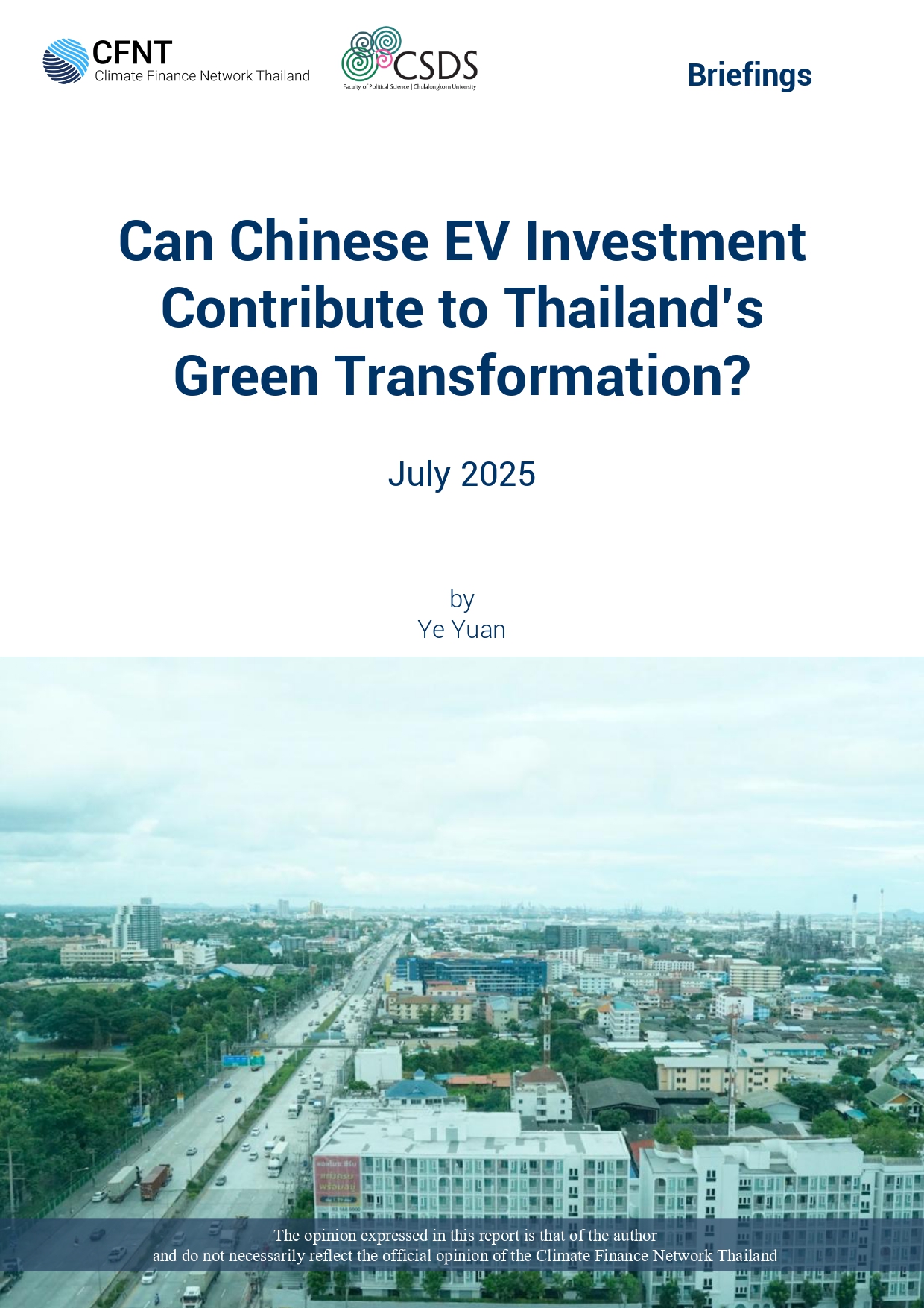 Can Chinese EV InvestmentContribute to Thailand’s Green Transformation ...